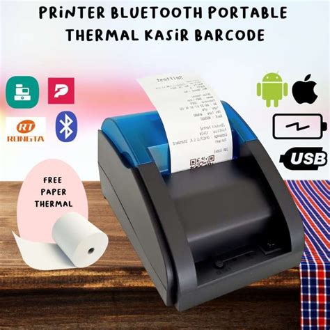 Jual Printer Thermal Printer Bluetooth Portable Mini Printer Cetak