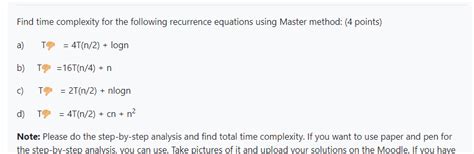 Solved Is Javafind Time Complexity For The Following