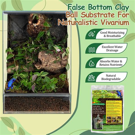 Riare 4lbs Expanded Clay Balls Terrarium Substrate For