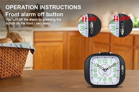 Imsh Bm12012 Quartz Analog Clock Table Luminous Alarm Clock Wecker Despertador Bedside Desk