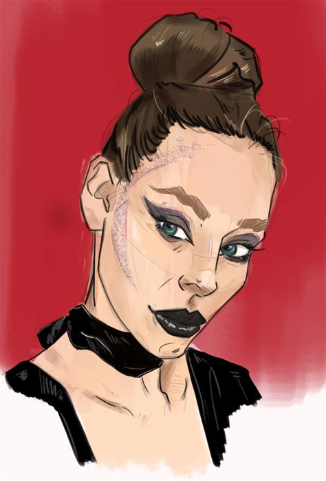 Artstation Портрет девушки в черном