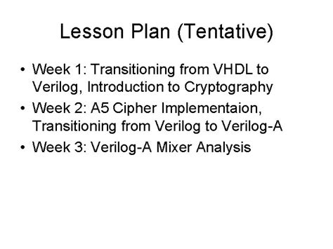 Tutorial 1 An Introduction To Verilog Transitioning From