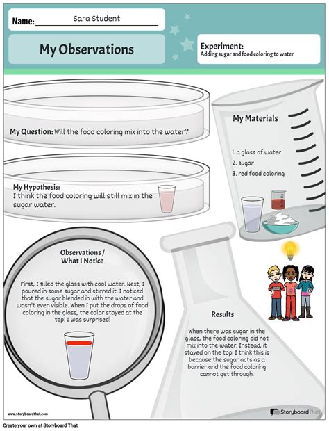 Scientific Observation Example Storyboard By Liane