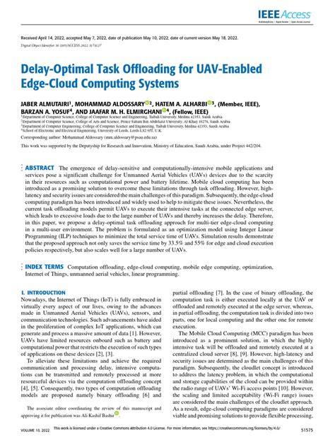 Delay Optimal Task Offloading For Uav Enabled Edge Cloud Computing