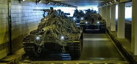 A Column Of Taiwanese M60s In A Tunnel R Tankporn