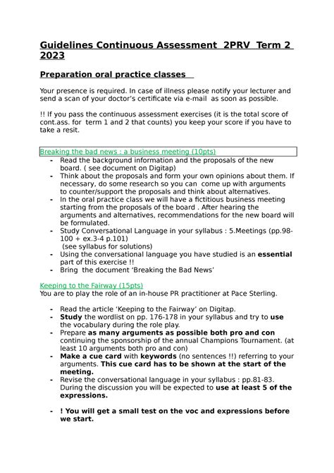 Guidelines Assignments Continuous Assessment Term 2 2023 62 Guidelines Continuous Assessment