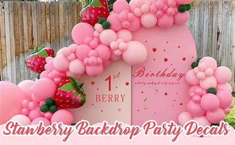 Berry First Birthday Decal First One Birthday Backdrop