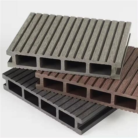 New Wpc Hollow Floor Waterproof Hollow Decking Wpc Composite Decking Board China Wpc Decking