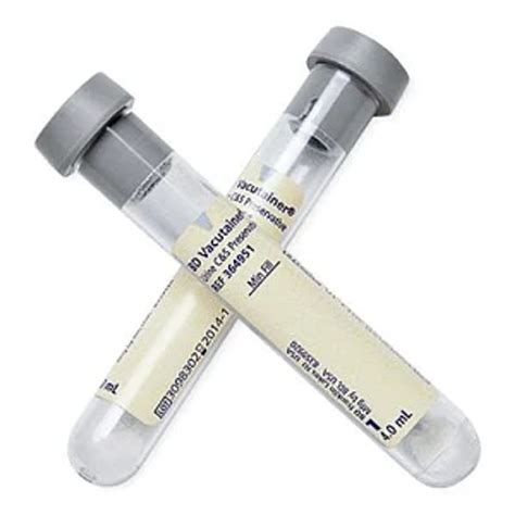 Bd Vacutainer® Plus C And S Preservative Urinalysis Tube Boric Acid