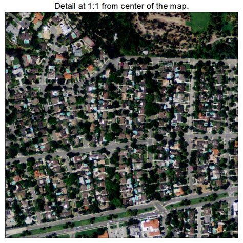 Aerial Photography Map Of San Marino Ca California