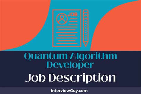quantum algorithm developer job description [updated for 2025]