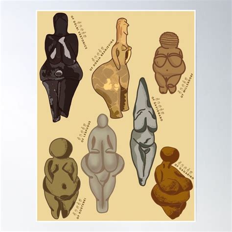 Venus Figurines In Asl Poster By Archaeoandasl In 2025