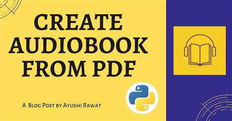 Create Your Own Audiobook From Any Pdf With Python