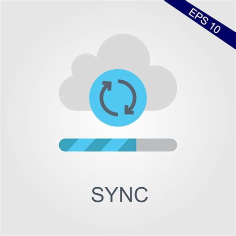 Premium Vector Sync Flat Icons Eps File