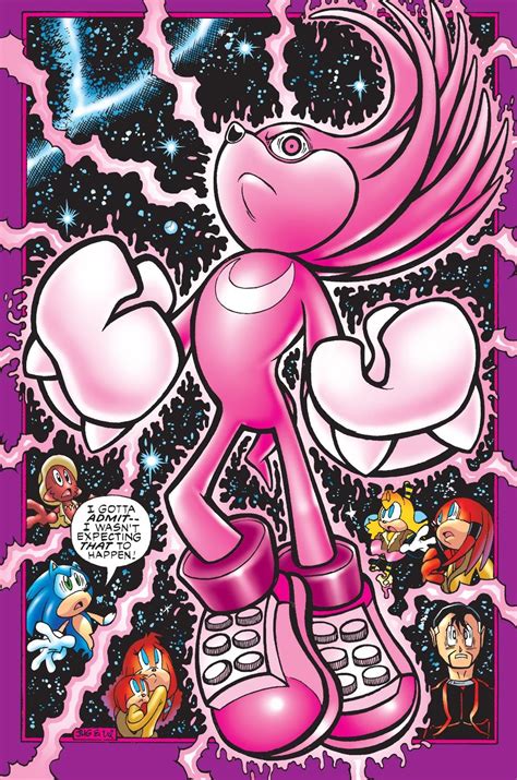 Hyper Knuckles Returns And He Is Drawn Super Goofy For Some Reason