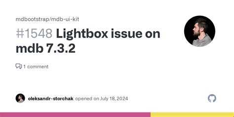 Lightbox Issue On Mdb 732 · Issue 1548 · Mdbootstrapmdb Ui Kit · Github