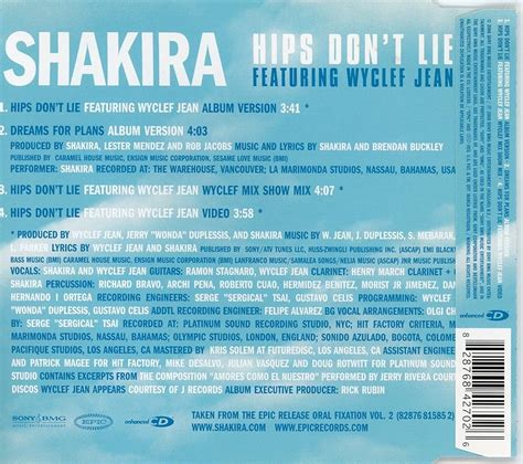 Shakira Hips Dont Lie Lyrics