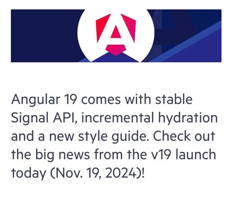 Yassine Haddaoui On Linkedin Here Is The Angular 19 Features