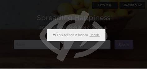Hide Or Deactivate A Section Strikingly Help Center