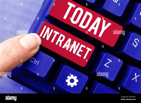 Text Caption Presenting Intranet Word Written On Local Or Restricted