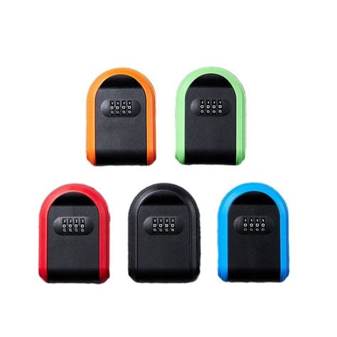 Full Plastic Key Box Password Lock Door Key Storage Password Box Black