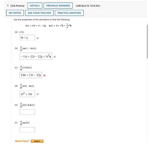 Solved Use The Properties Of The Derivative To Find The Chegg