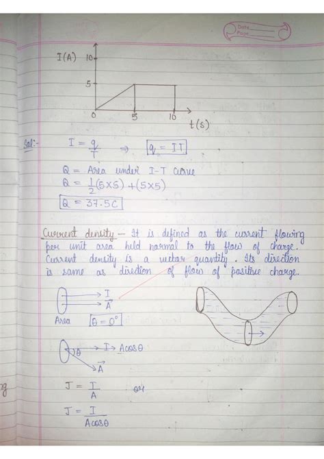 Solution Current Electricity Ncert Class 12th Physics Handwritten
