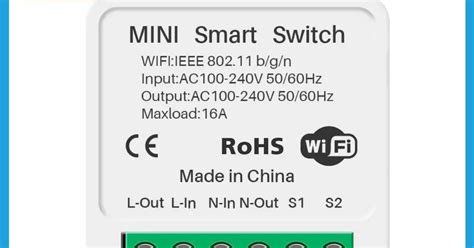 EWeLink A Mini DIY Wifi Smart Switch Support Two Way Control Smart Home Otomasi Bekerja Alexa