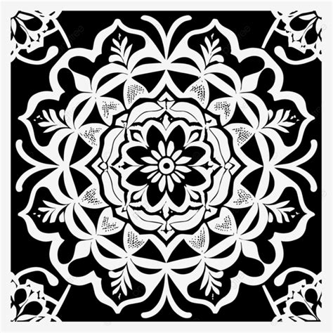 Design A Classy Floral Vector In Black And White Design A Classy