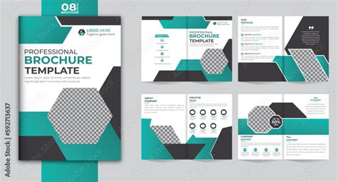 Geometric Brochure Template Layout Designyellow Minimal Business Profile16 Pages Brochure