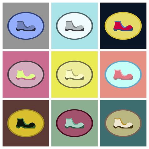 어셈블리 플랫 아이콘 신발 벡터 Eps Ai Uidownload