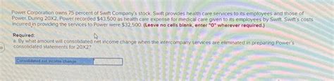 Solved Power Corporation Owns 75 Percent Of Swift Companys