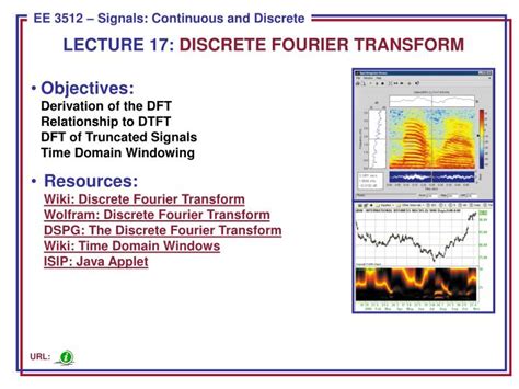 Ppt Lecture 17 Discrete Fourier Transform Powerpoint Presentation