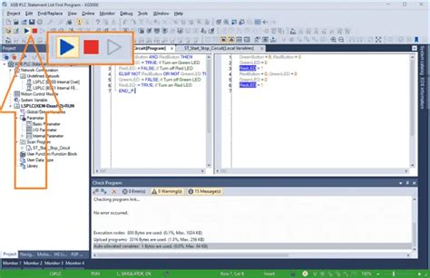 Xgb Plc Simulator Structured Text St Acc Automation Plc And Industrial Control Learning