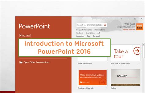 Introduction To Microsoft PowerPoint Wikigain