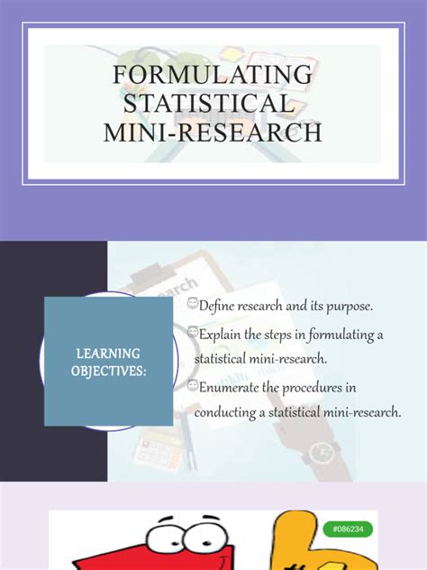 formulating statistical mini research pdf sampling statistics