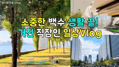소중한 백수 생활끝 거친 직장인 일상vlog L 백수에서 직장인으로 변신ㅣ일복 많은 직장인 브이로그ㅣ직장인 브이로그ㅣ현실 복귀
