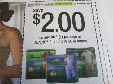 Depends Coupons Free Printable