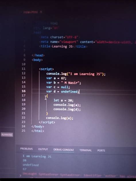Muhammad Nasir On Linkedin Javascript Variables Let Const