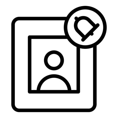 Video Intercom Panel Icon Outline Vector Door System 15093002 Vector Art At Vecteezy