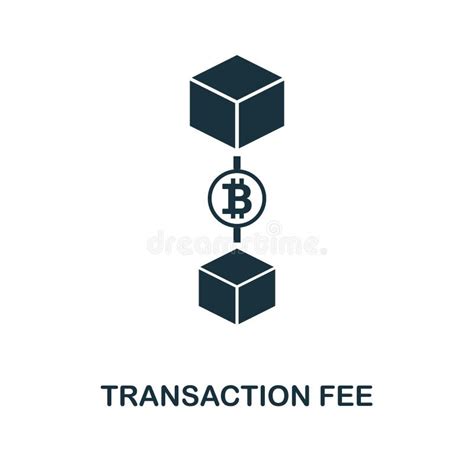 Transaction Fee Flat Icon Monochrome Creative Design From Blockchain Icons Collection Sipmle