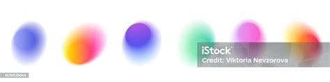 부드러운 파스텔 그라데이션 서클 빛 빛이 있는 라운드 디자인 흰색 배경에 분리된 벡터 그림 그라데이션에 대한 스톡 벡터 아트 및 기타 이미지 Istock