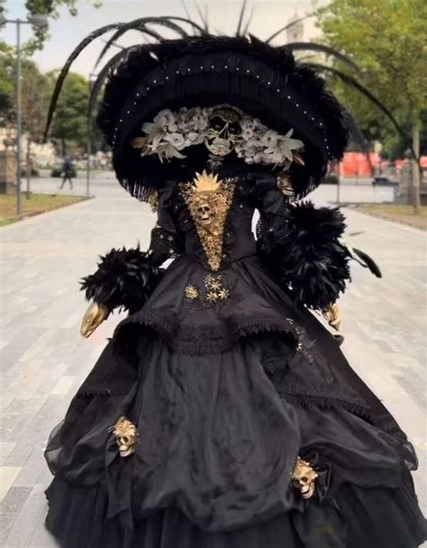 Voodoo Queen Outfit Goth Ball Gowns Witch Dress Catrina Outfit