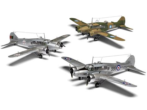 Level 3 Model Kit Avro Anson Mk I Aircraft With 3 Scheme Options 1 48