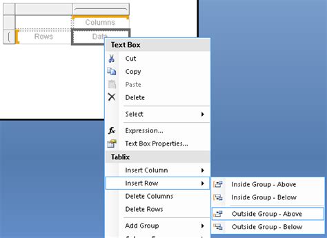Reporting Services Ssrs Details Group Header Label Stack Overflow