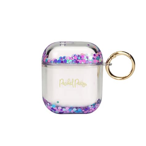 Packed Party Best Kinda Blues Shakable Confetti Earbuds Case Cover Compatible With Airpods