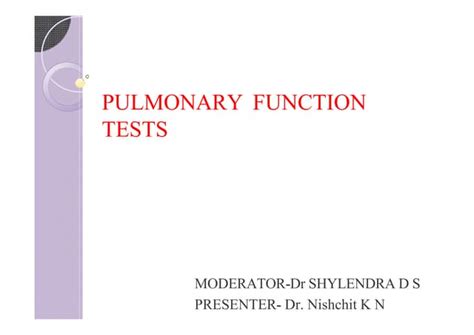 Bed Side Pulmonary Function Tests 7 Pptx
