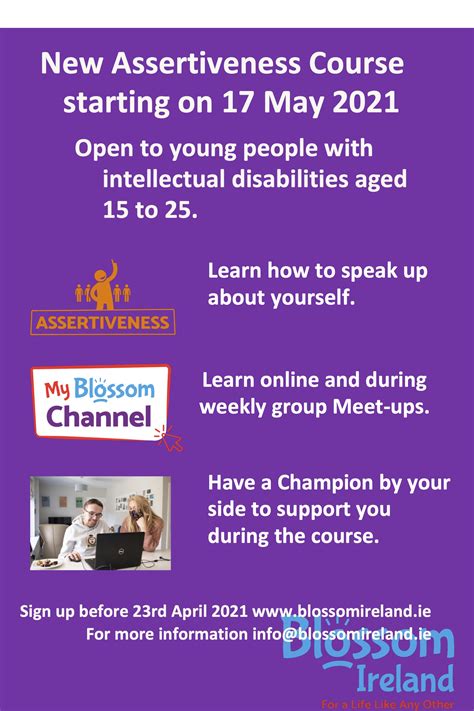 Blossom Ireland New Assertiveness Course National Forum