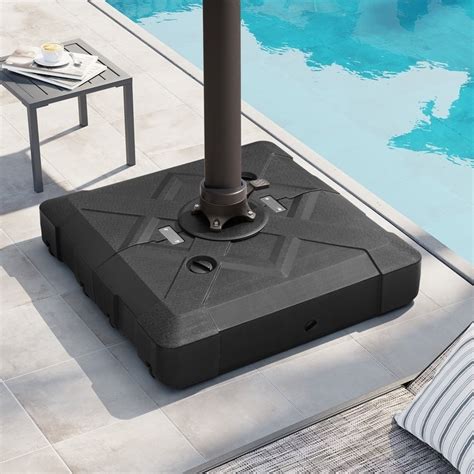 Purple Leaf Patio Umbrella Base With Water Fillable Stand 54h Bed