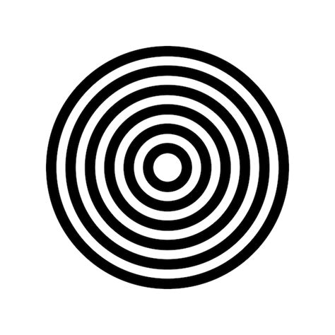 Premium Vector Concentric Rings Geometric Abstract Element